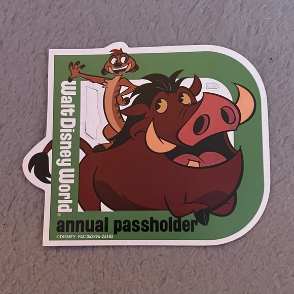 Disney | Wall Decor | Disney Timon And Pumba Annual Passholder Magnet ...
